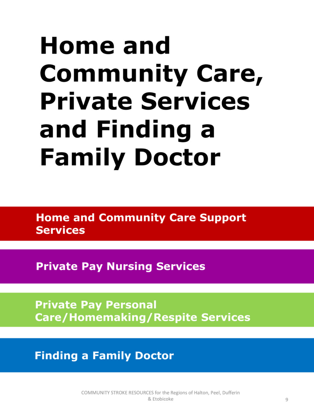 Community Resource Book | WestGTAStrokeNetwork